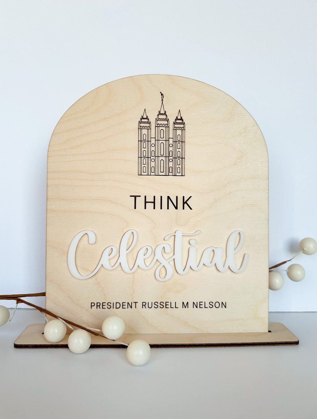 Think Celestial Sign, President Nelson, Temple Sign, Church of Jesus ...