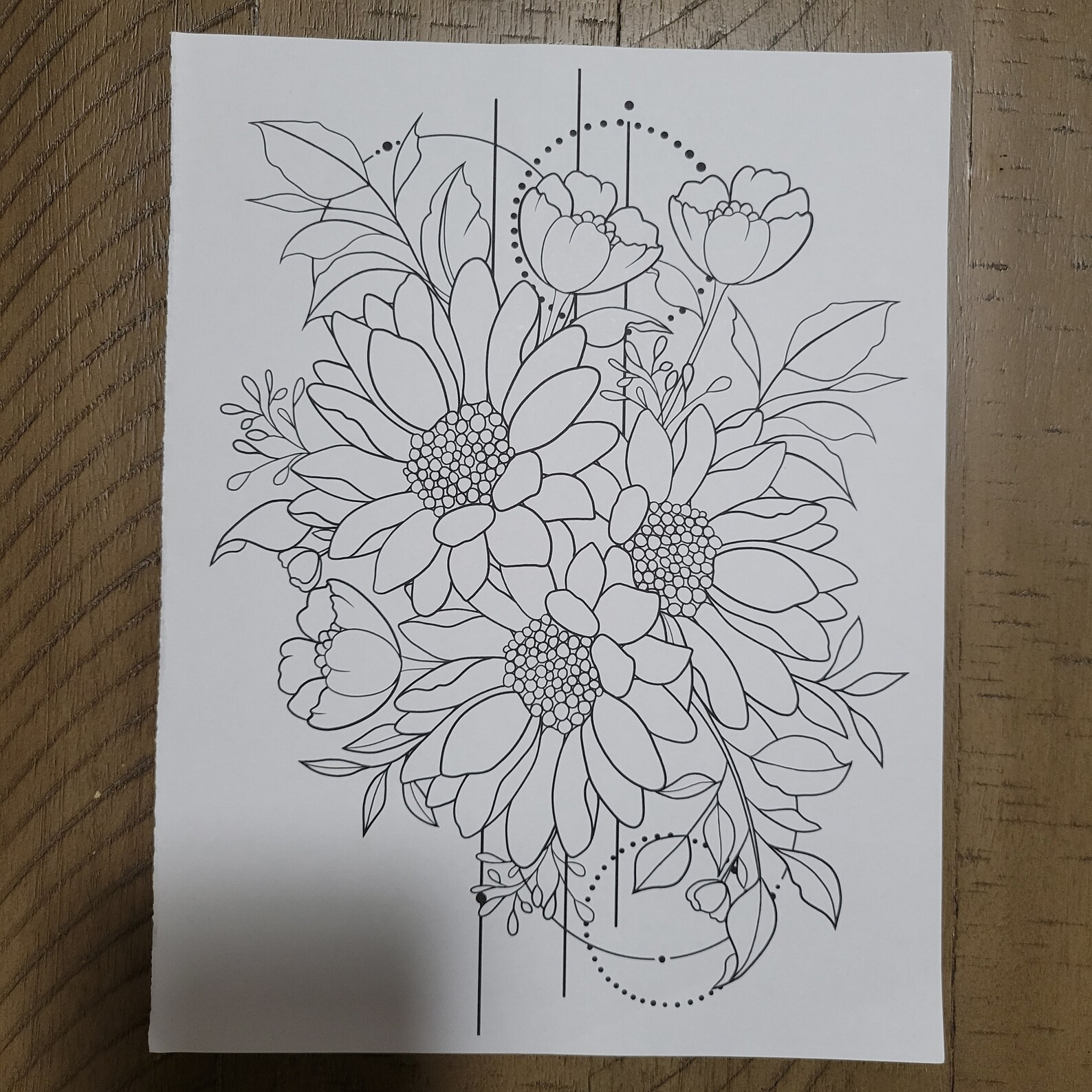 Spring Flowers Coloring Book - Etsy