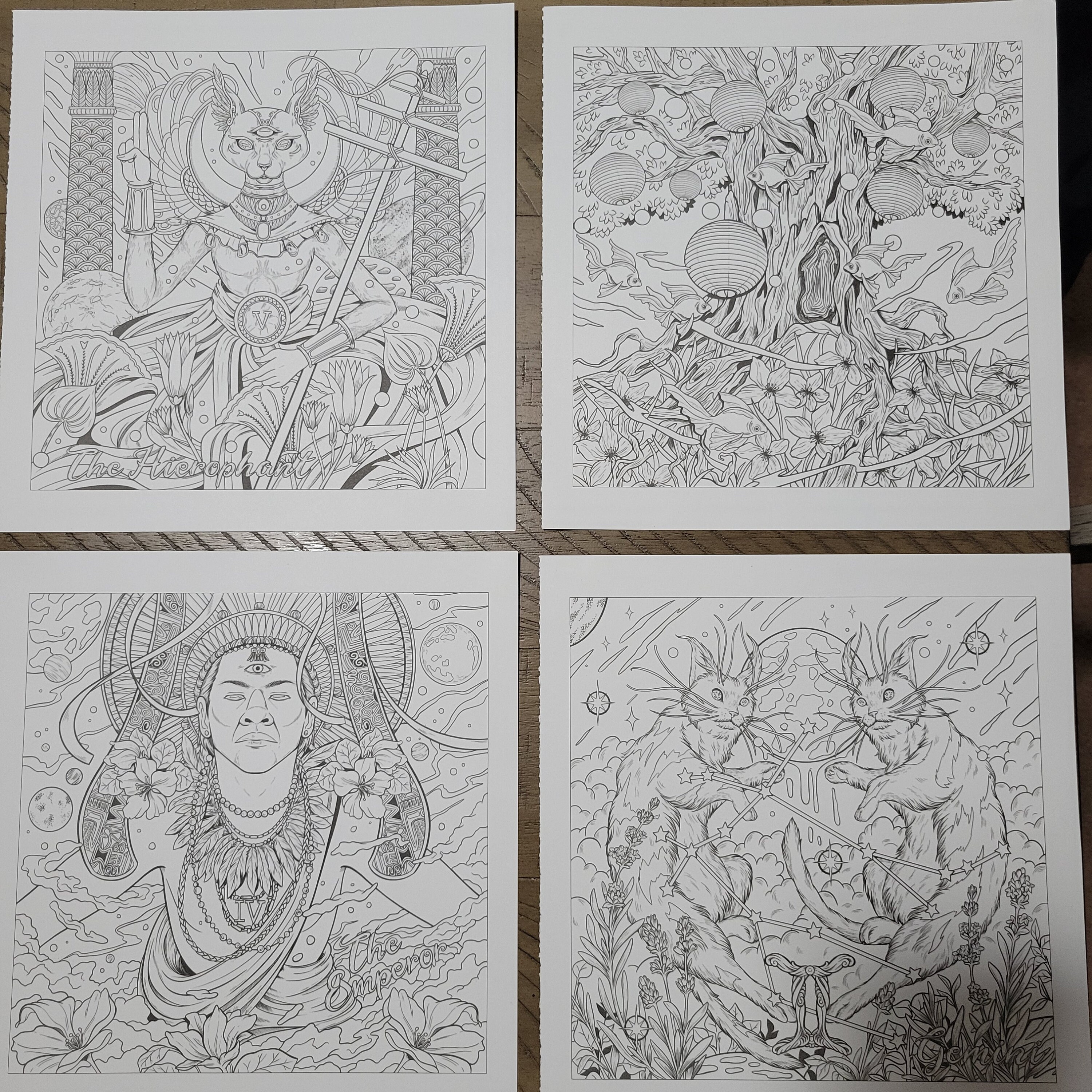 Cosmic Spirit Coloring - Etsy