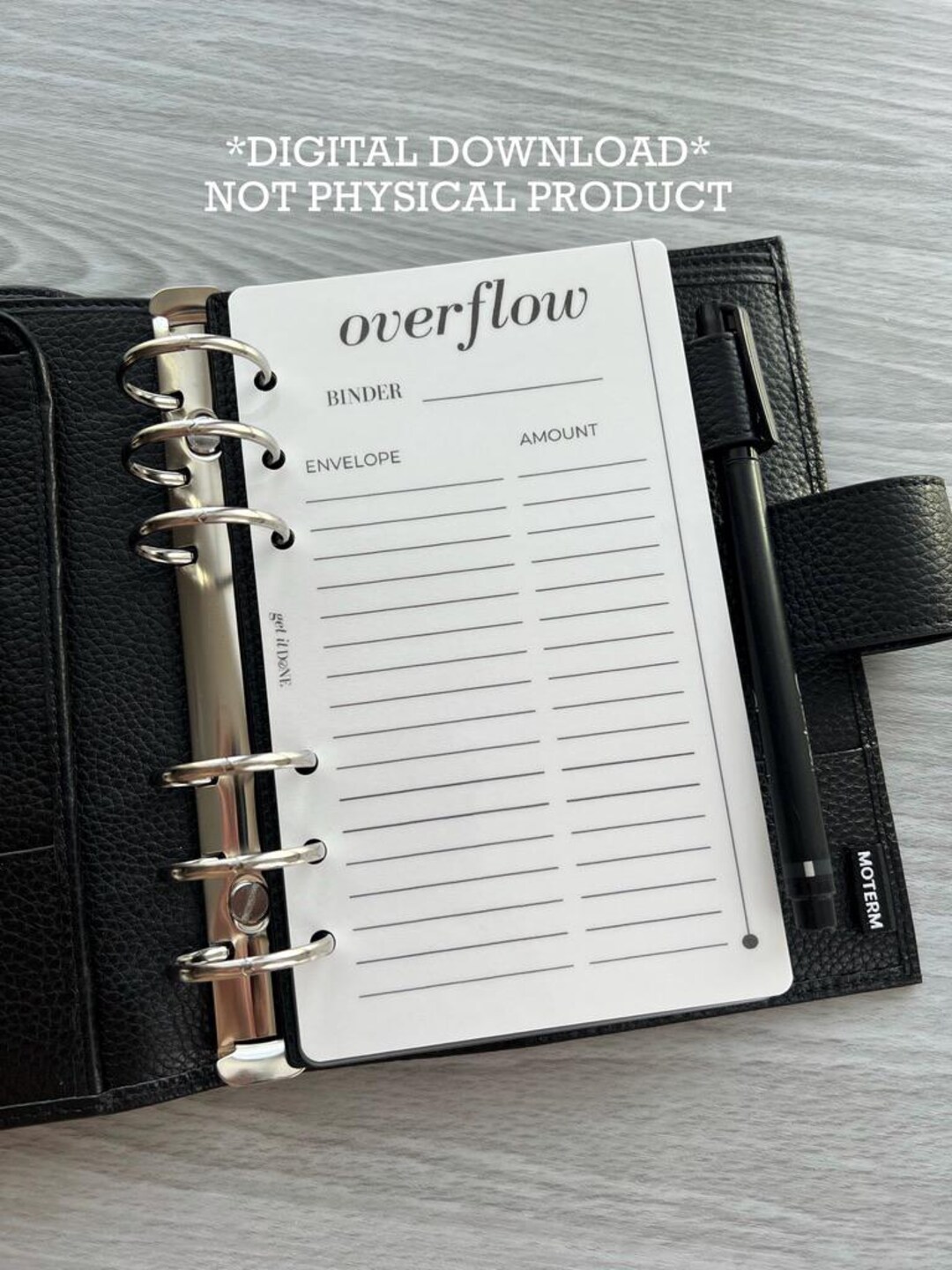 Overflow A6 Personal Binders | DIGITAL DOWNLOAD | NOT Physical Product ...