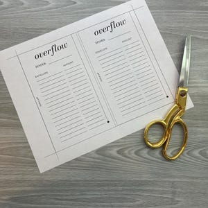 Overflow A6 Personal Binders | DIGITAL DOWNLOAD | NOT Physical Product ...