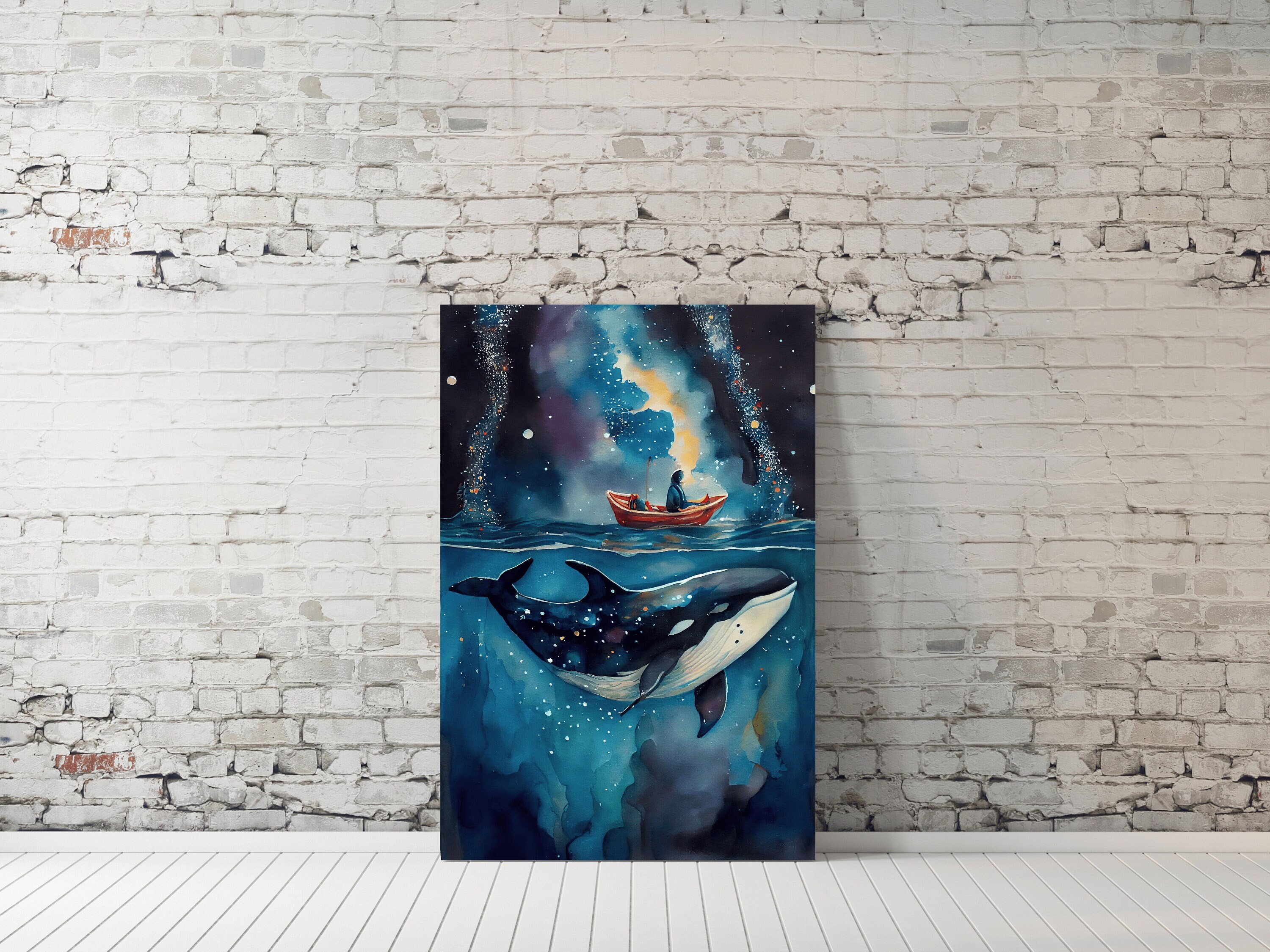 Orca Painting Abstract