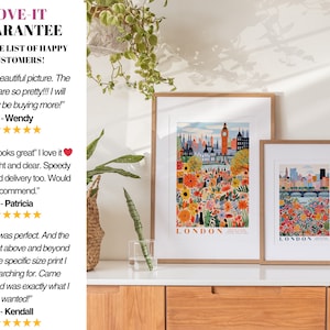 London Flower Market Poster, London Travel Art, London Bridge Poster ...