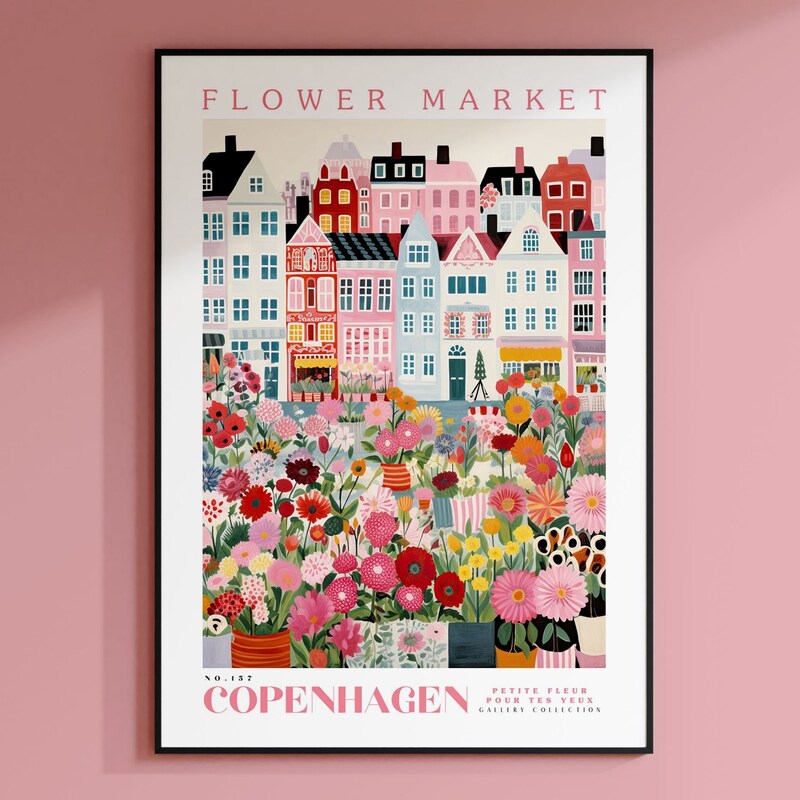 Flower Market Print - Etsy