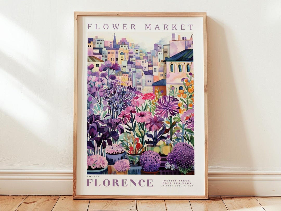 Florence Flower Market Wall Art – Romantic Floral Art, Gift for Her ...