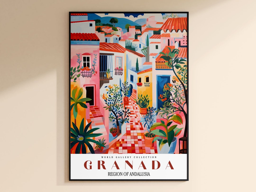 Granada Print, Granada Travel Poster, Spain Wall Art, City Poster ...