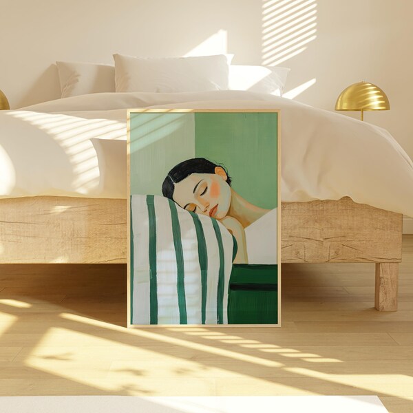 Woman Sleeping Art - Etsy