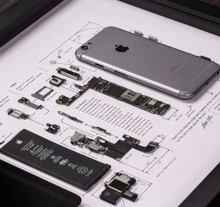 IPhone 6 Teardown Template, iPhone Teardown, Framed Iphone, iPhone ...