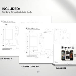 IPhone 4S Teardown Template, iPhone Teardown, Framed Iphone, iPhone ...