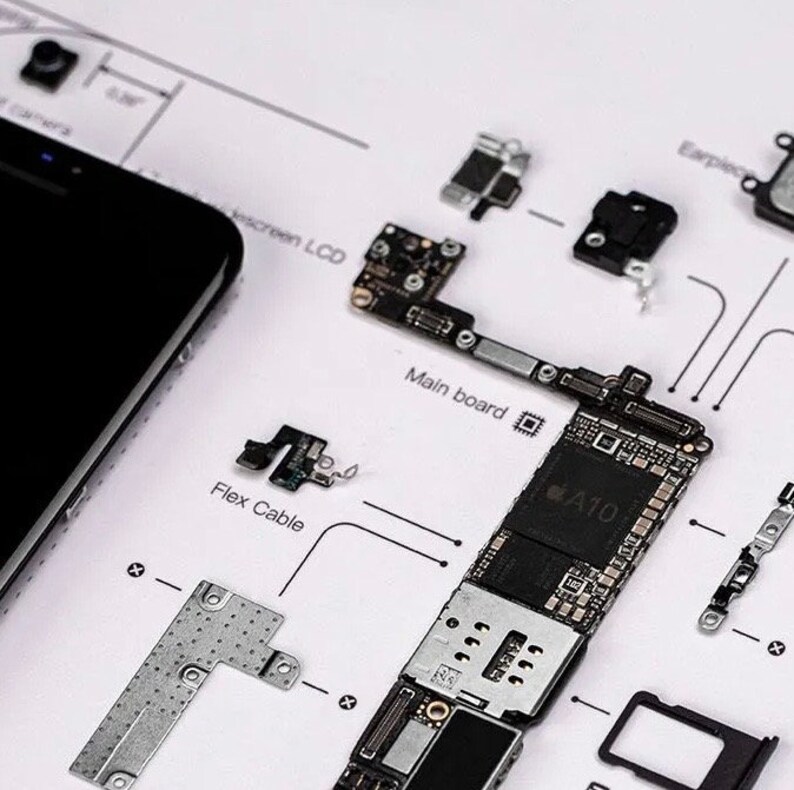 IPhone 7 Teardown Template, iPhone Teardown Template, Framed Iphone ...