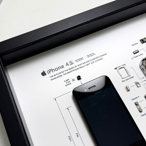 IPhone 4S Teardown Template, iPhone Teardown, Framed Iphone, iPhone ...