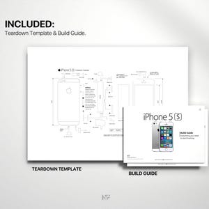 IPhone 5S Teardown Template | A3 | iPhone Frame Template, Framed Iphone ...