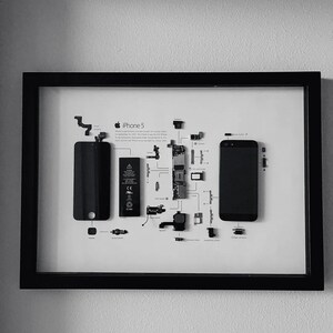 IPhone 5 Teardown Template, iPhone Teardown, Framed Iphone, iPhone ...