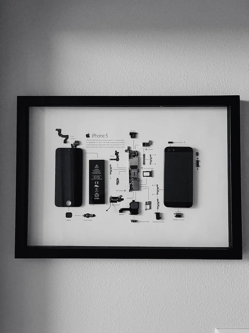 IPhone 5 Teardown Template, iPhone Teardown, Framed Iphone, iPhone ...