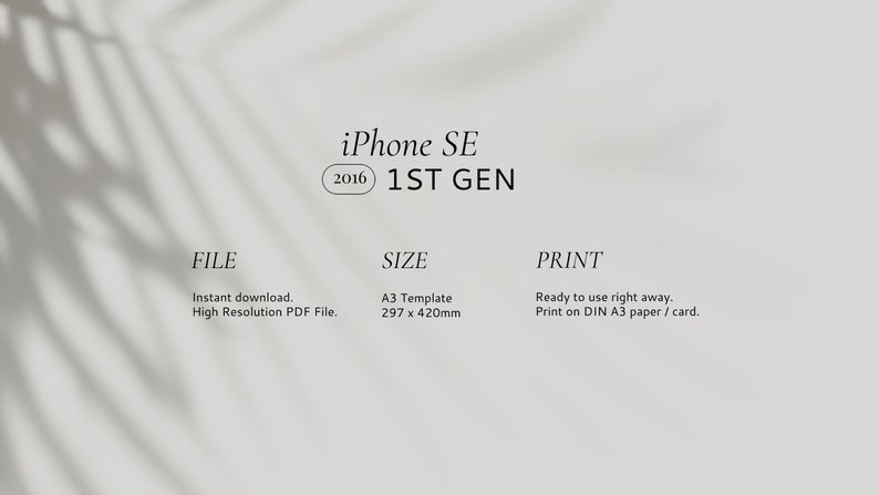 Iphone SE Frame Template Iphone Teardown Framed Iphone - Etsy