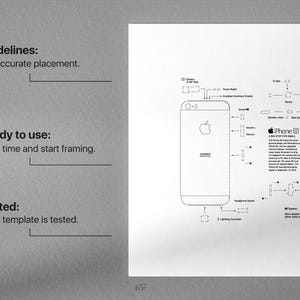 IPhone SE Frame Template, iPhone Teardown, Framed Iphone, iPhone Wall ...