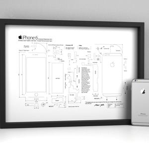 IPhone 6 Teardown Template, iPhone Teardown, Framed Iphone, iPhone ...