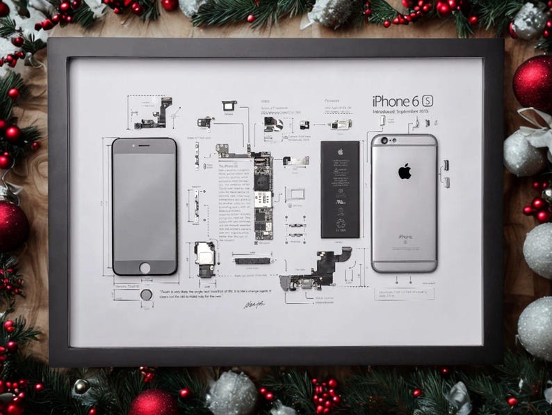 IPhone 6S Teardown Template, iPhone Template, Framed Iphone, iPhone ...