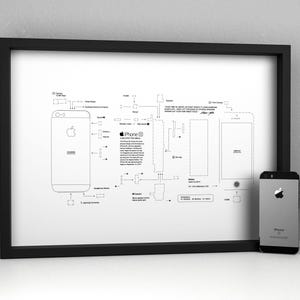 IPhone SE Frame Template, iPhone Teardown, Framed Iphone, iPhone Wall ...
