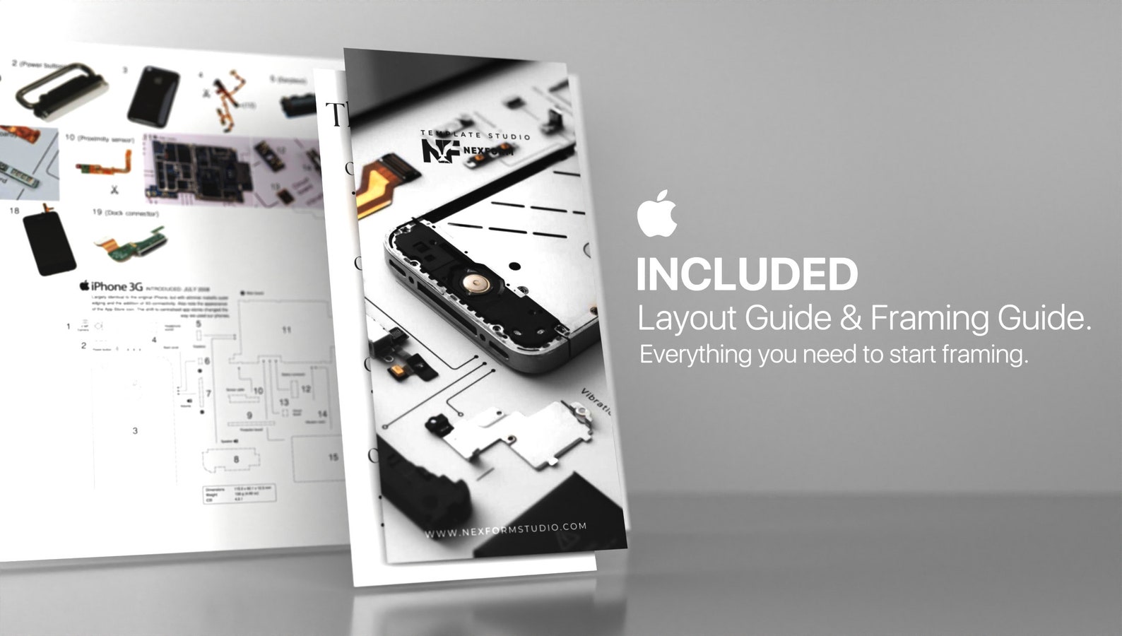 IPhone 3G Framed Template, iPhone Teardown Template, Framed Iphone ...