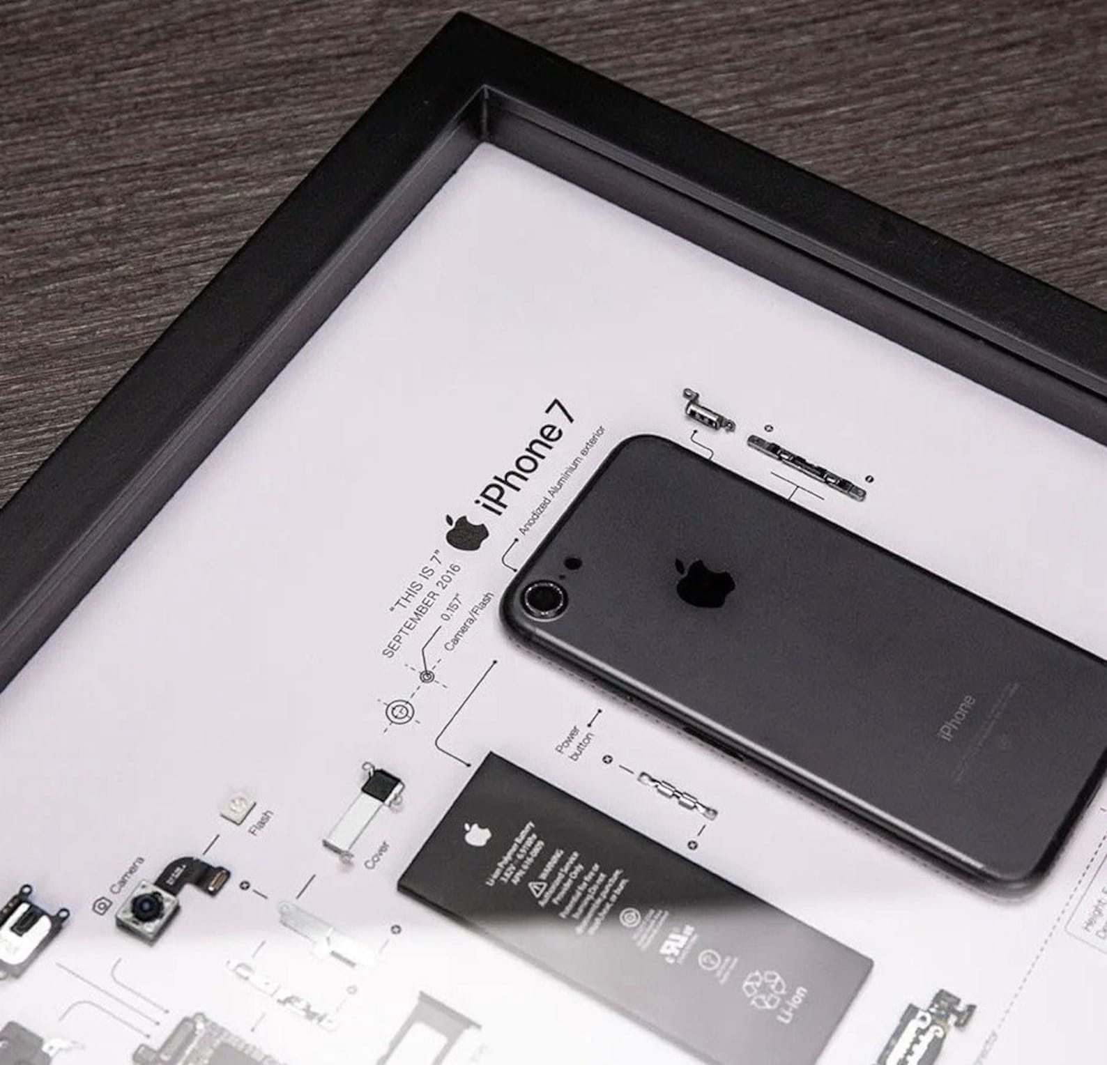 IPhone 7 Teardown Template, iPhone Teardown Template, Framed Iphone ...