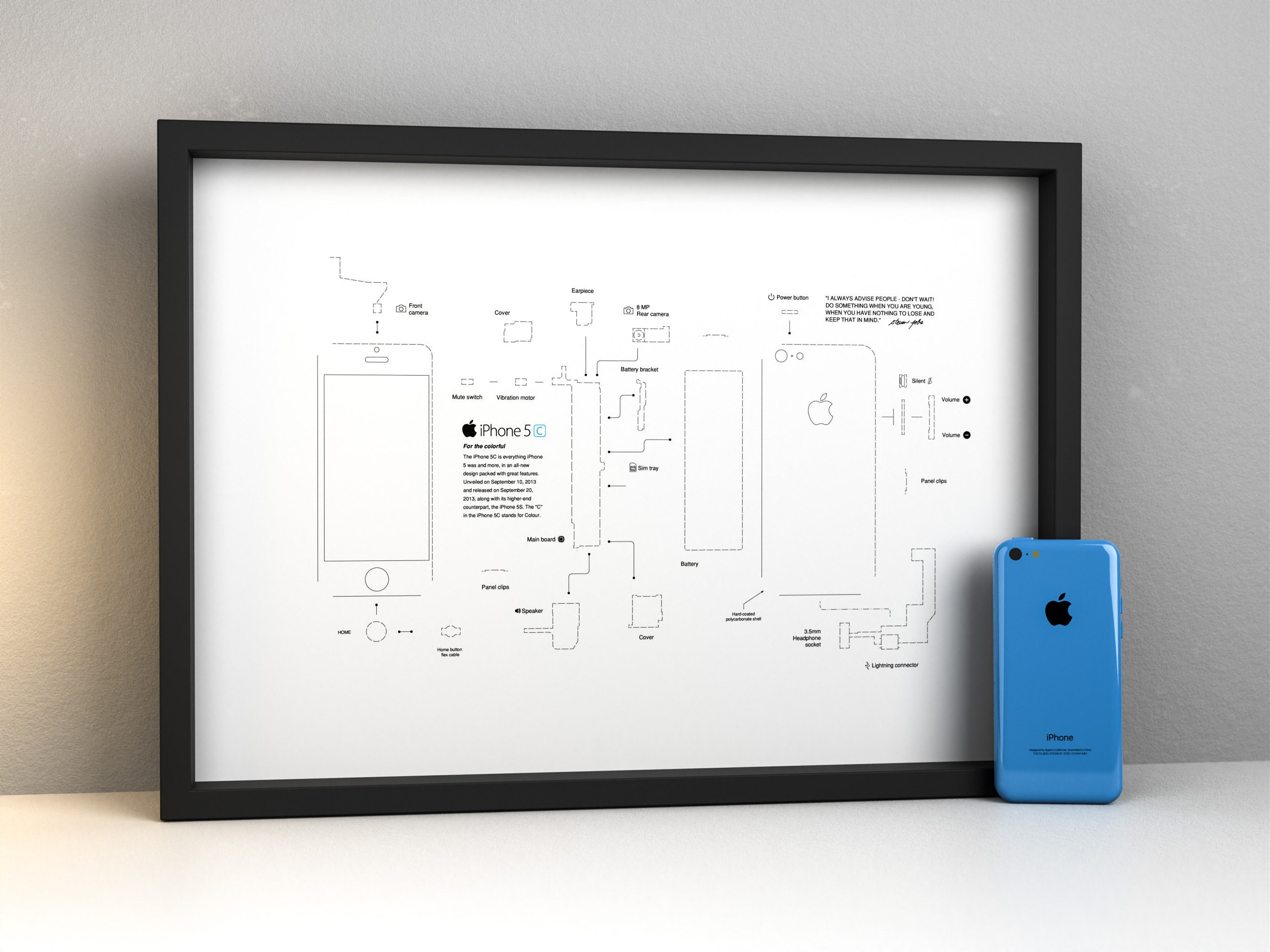 IPhone 5C Teardown Template, iPhone Teardown, Framed Iphone, iPhone Frame - Etsy UK