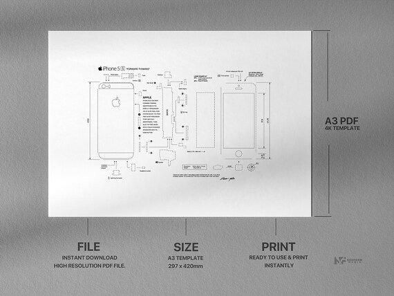 Iphone 5 Drawing Template