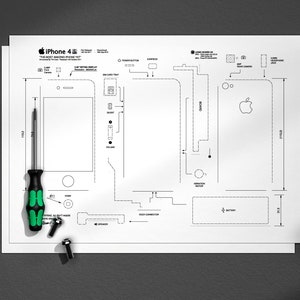 A4 iPhone 4S Frame Template, iPhone Template, Framed Iphone, A4 iPhone ...