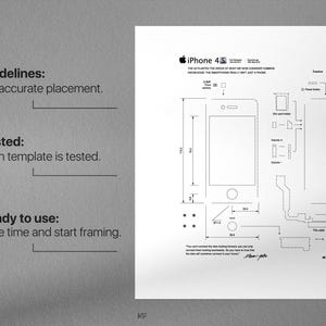 IPhone 4S Teardown Template, iPhone Teardown, Framed Iphone, iPhone ...
