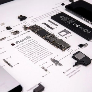 IPhone SE Frame Template, iPhone Teardown, Framed Iphone, iPhone Wall ...