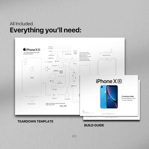 IPhone XR Teardown Template, iPhone Teardown, Framed iPhone XR, iPhone ...