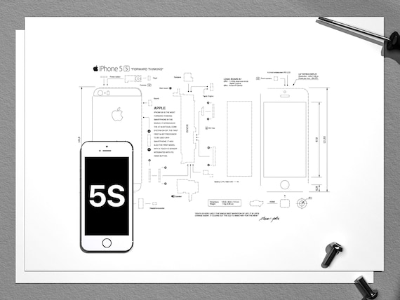 White Iphone 5 Template