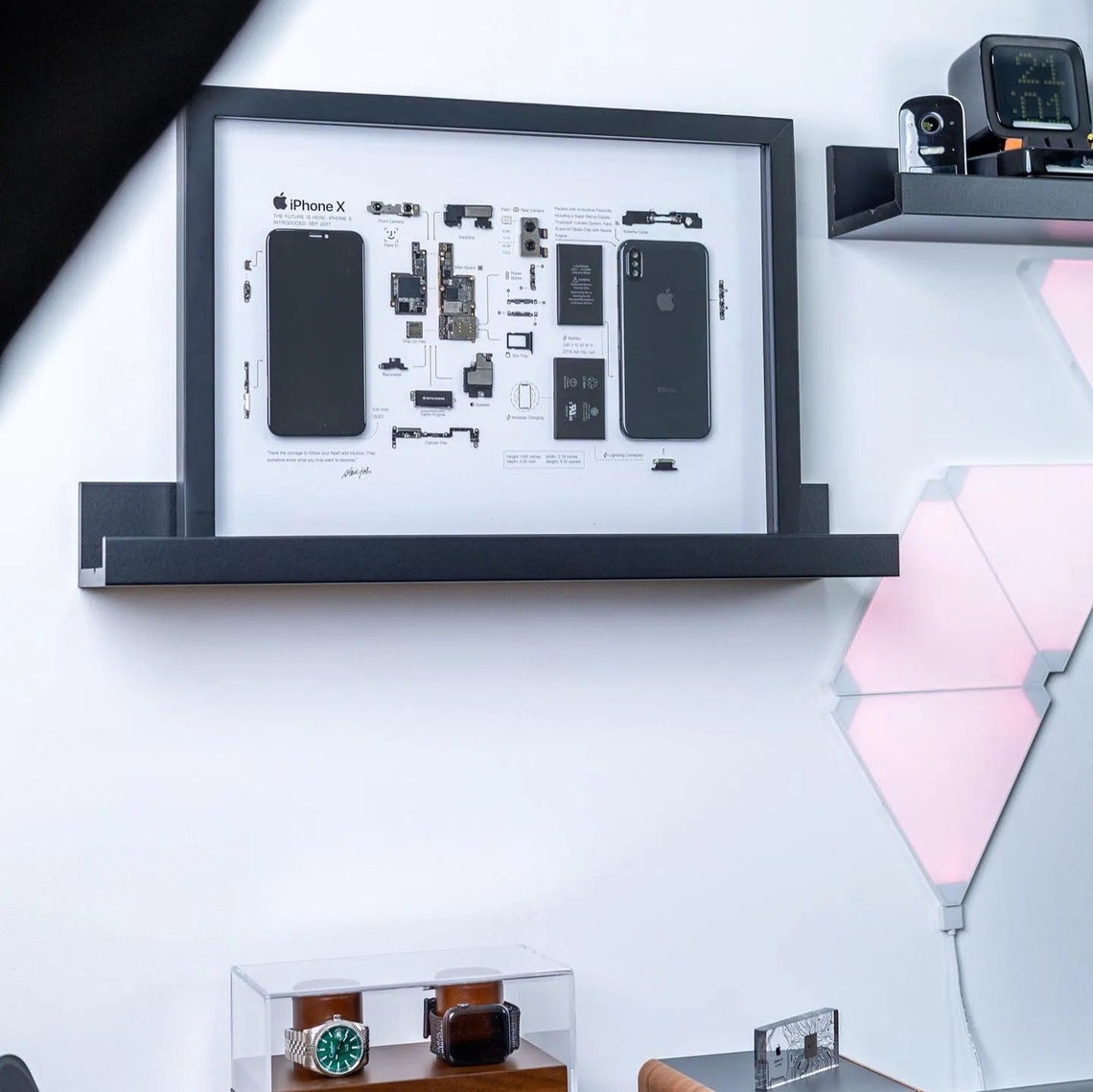 Iphone X Teardown Template Iphone 10 Teardown Framed Iphone - Etsy