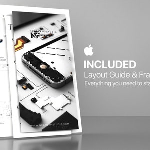 IPhone 6S Teardown Template, iPhone Template, Framed Iphone, iPhone ...
