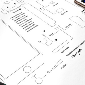 IPhone 8 Teardown Template, iPhone Teardown, Framed iPhone 8, iPhone ...