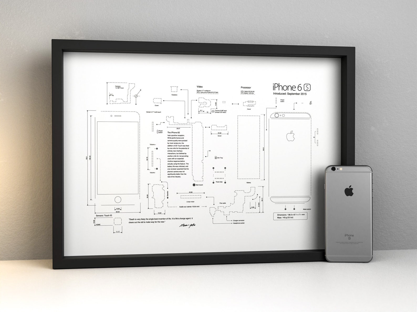 IPhone 6S Teardown Template, iPhone Template, Framed Iphone, iPhone ...