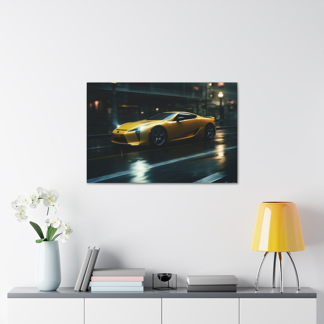 Lexus LFA in Japan | High Quality | Canvas Art | Wall Print | Car ...