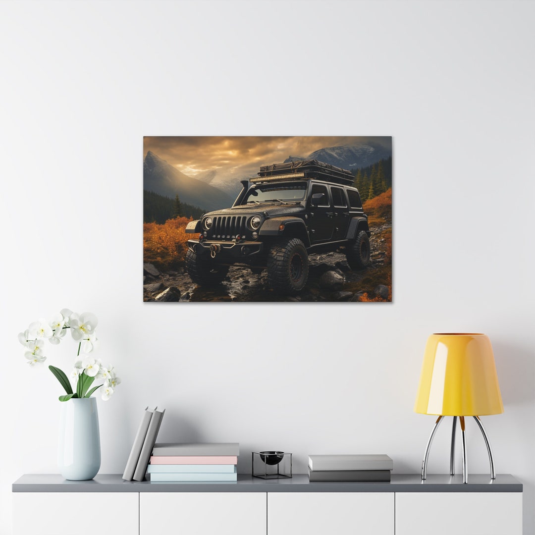 Jeep Wrangler Special Edition Painting High Quality Canvas Art Wall ...