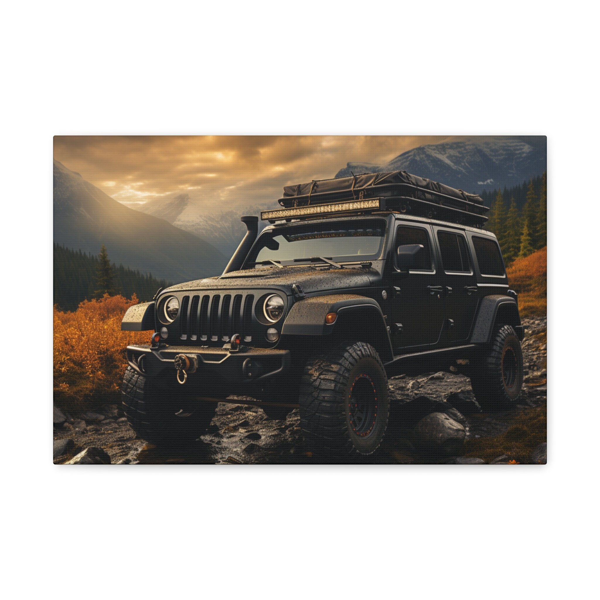 Jeep Wrangler Special Edition Painting High Quality Canvas Art Wall ...