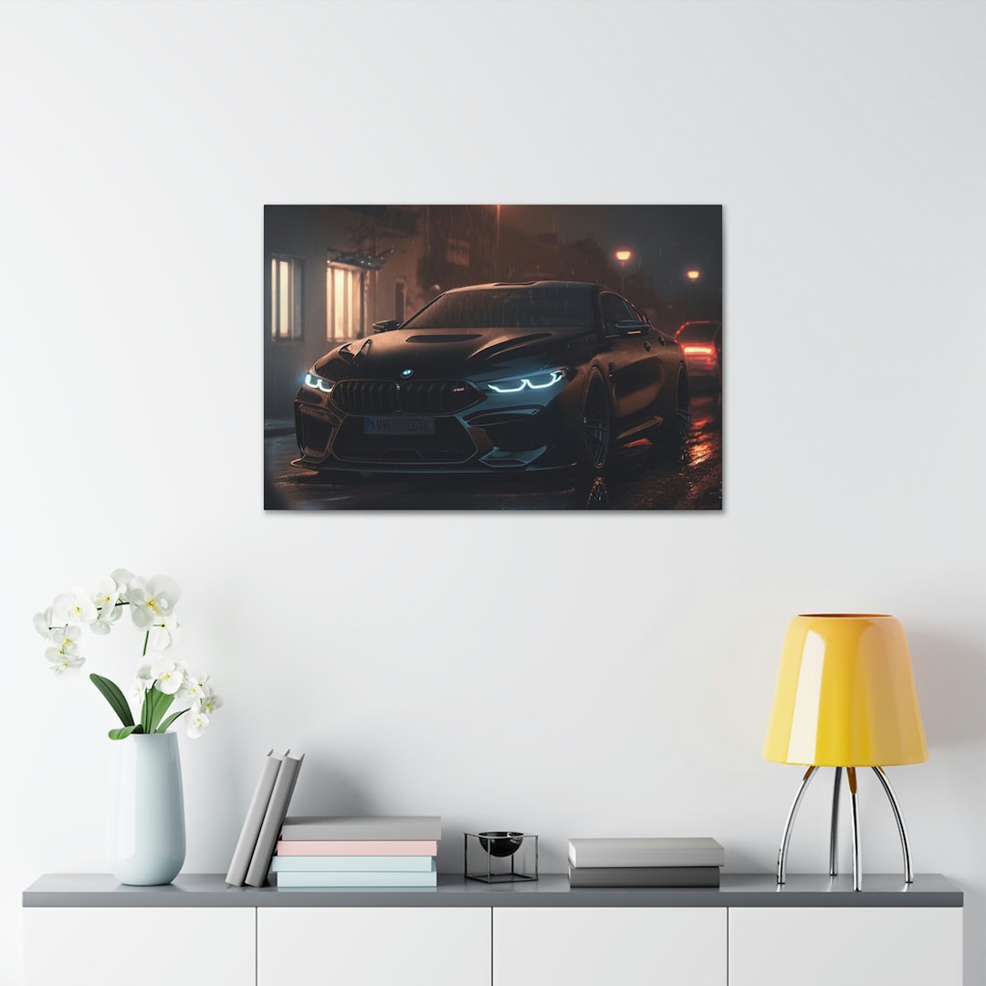 BMW M8 Competition Painting | High Quality | Canvas Art | Wall Print ...