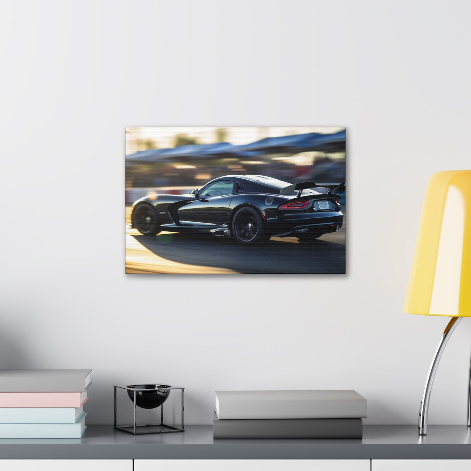 Dodge Viper Painting | High Quality | Canvas Art | Wall Print | Car ...