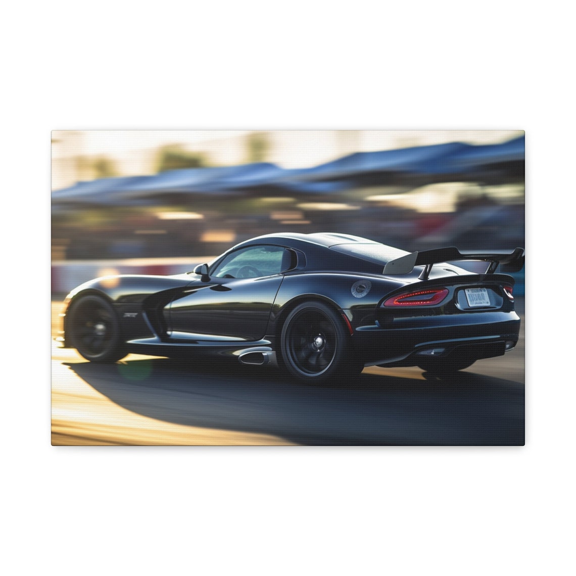Dodge Viper Painting | High Quality | Canvas Art | Wall Print | Car ...