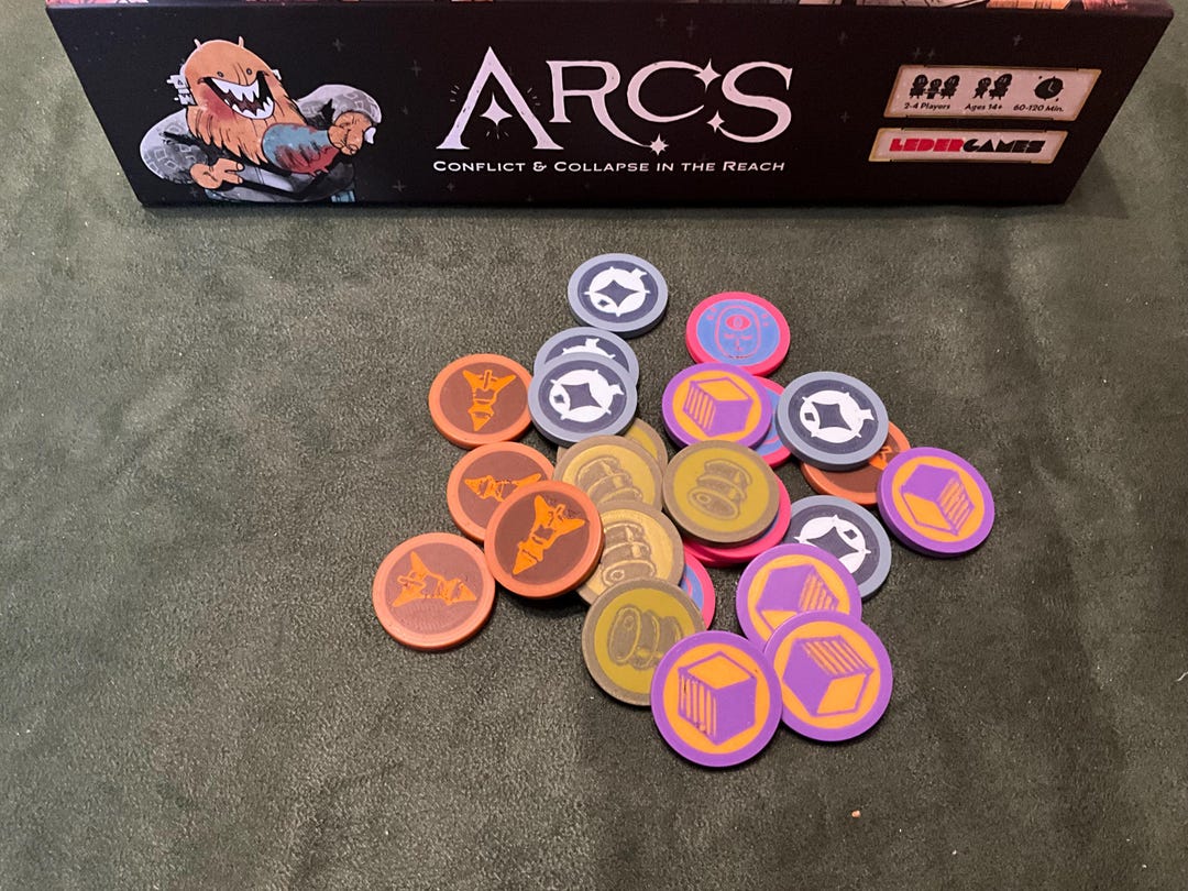 Arcs Board Game - Upgraded Resource Tokens - Etsy