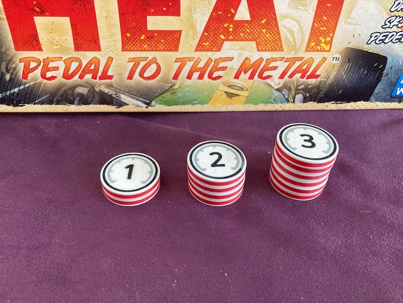 Heat - Pedal to the Metal Corner Speed Limit Tokens - Etsy