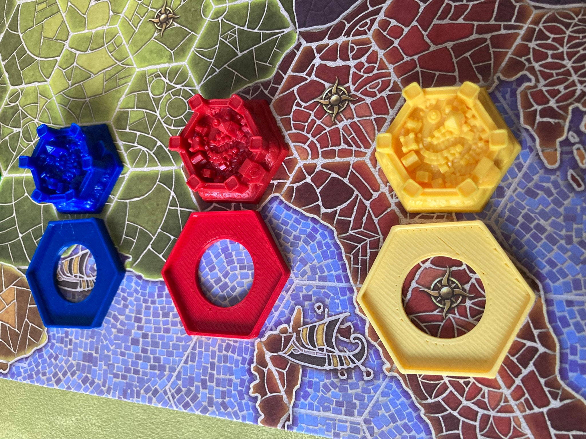 Wonder Bases for Mosaic a Story of Civilization Board Game COLOSSUS ...