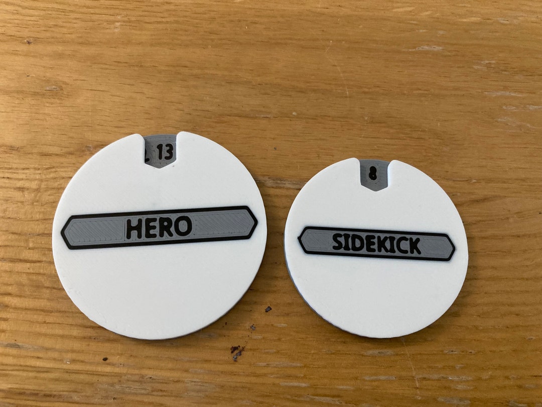 UNMATCHED Hero and Sidekick Life Trackers set of Two Dials - Etsy