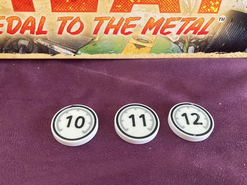 Heat - Pedal to the Metal Corner Speed Limit Tokens - Etsy