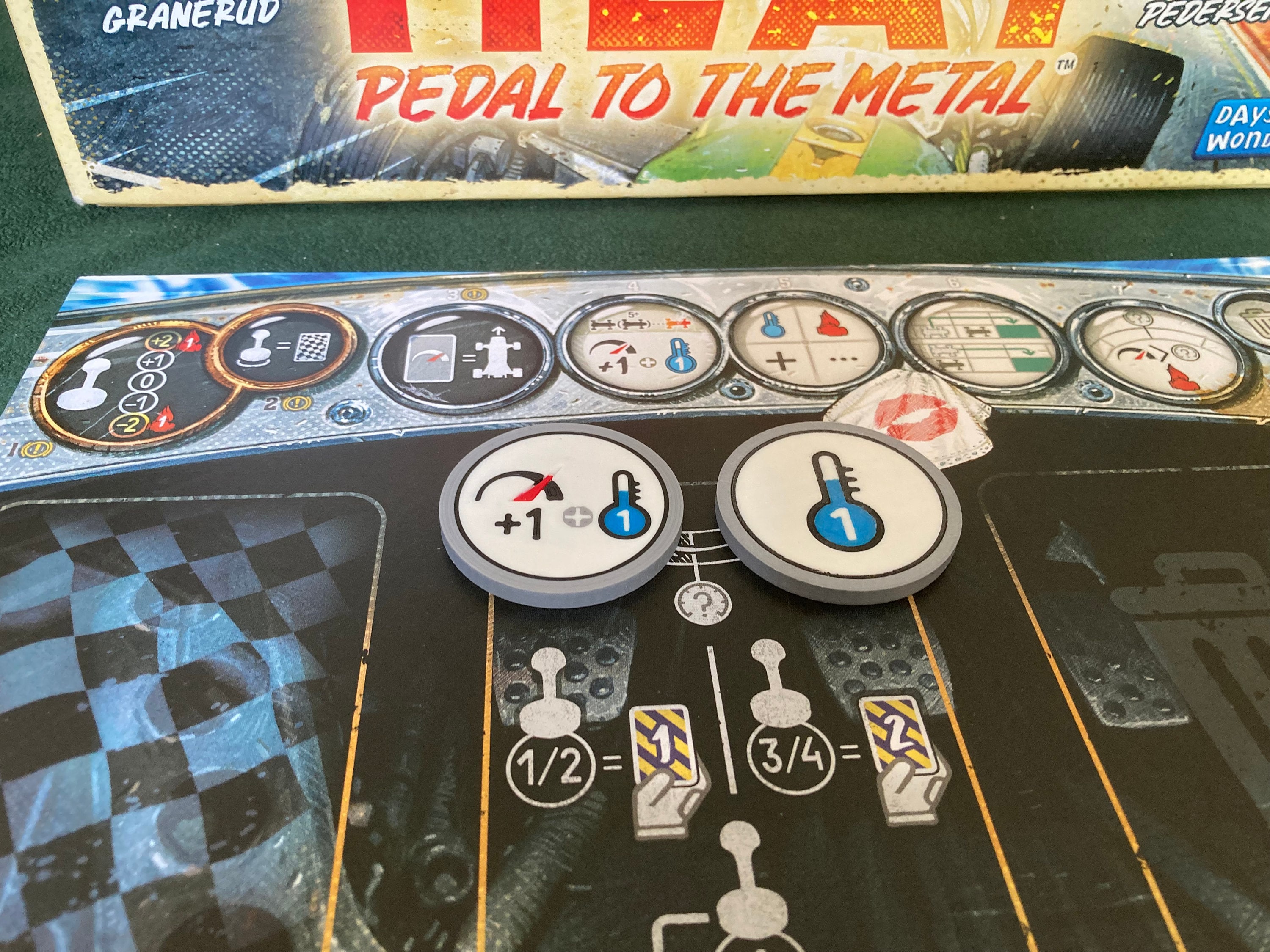 Heat Pedal to the Metal Board Game Poker Chip set of 3 - Etsy