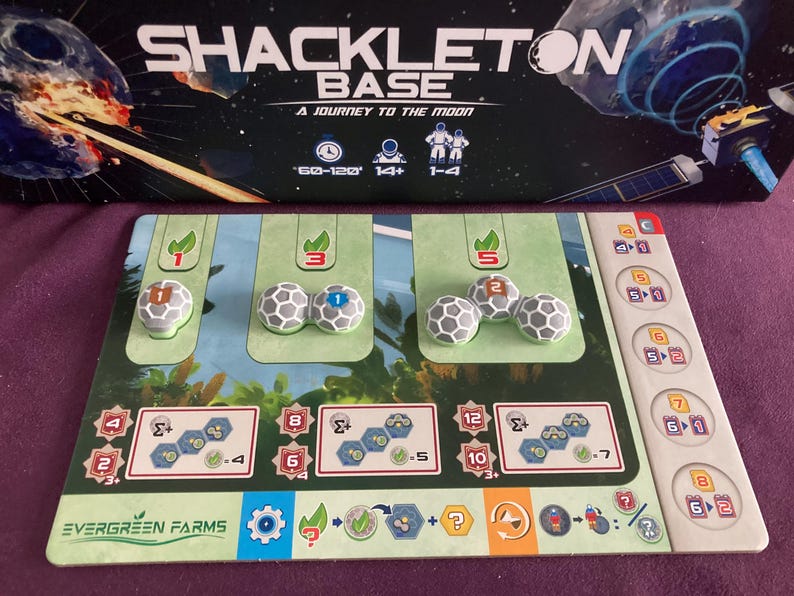 Pieces for Shackleton Base Board Game - Domes, Resources, Credits - Etsy