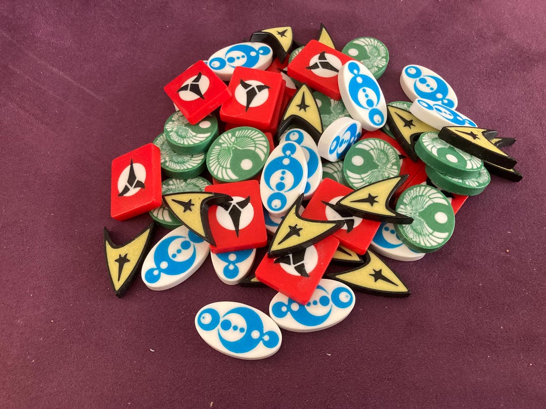 Activation/exhaust Tokens for Star Trek Captain's Chair Card Game - Etsy
